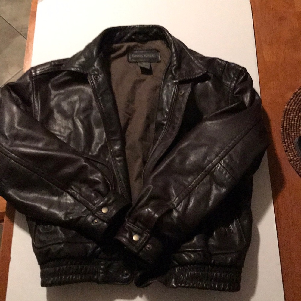 Men’s Brown Leather Jacket - Gem